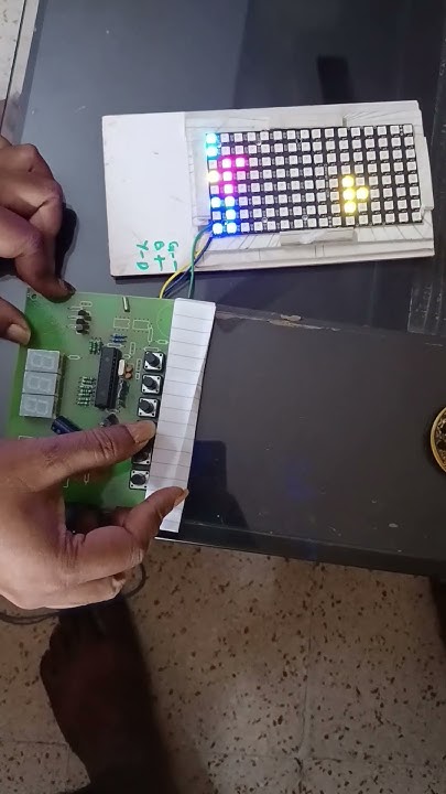 WS2812B PIXEL LED MATRIX & PIC16F876 TETRIS GAME - YouTube