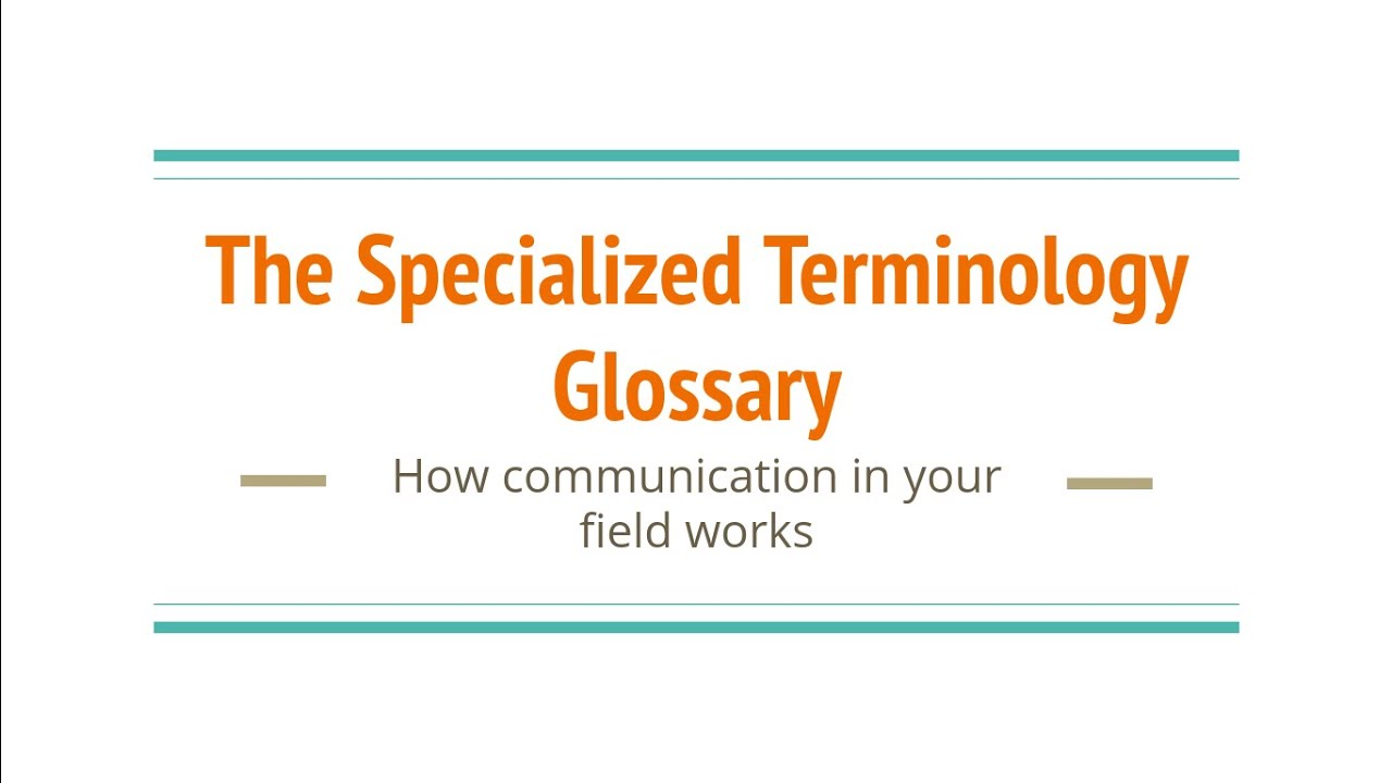 542020 Discussion of Specialized Terminology Paper - YouTube