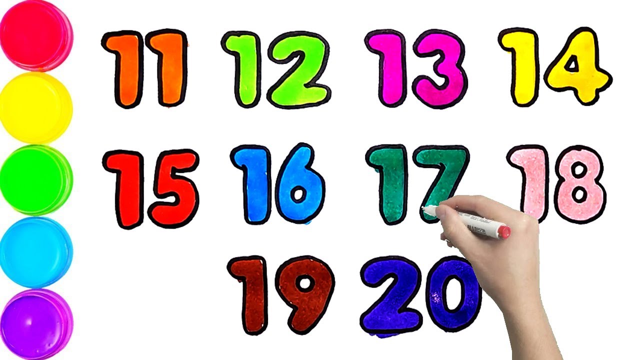 Writing Number 11 to 20 & Counting || Learning Number For Kids - Bushra ...