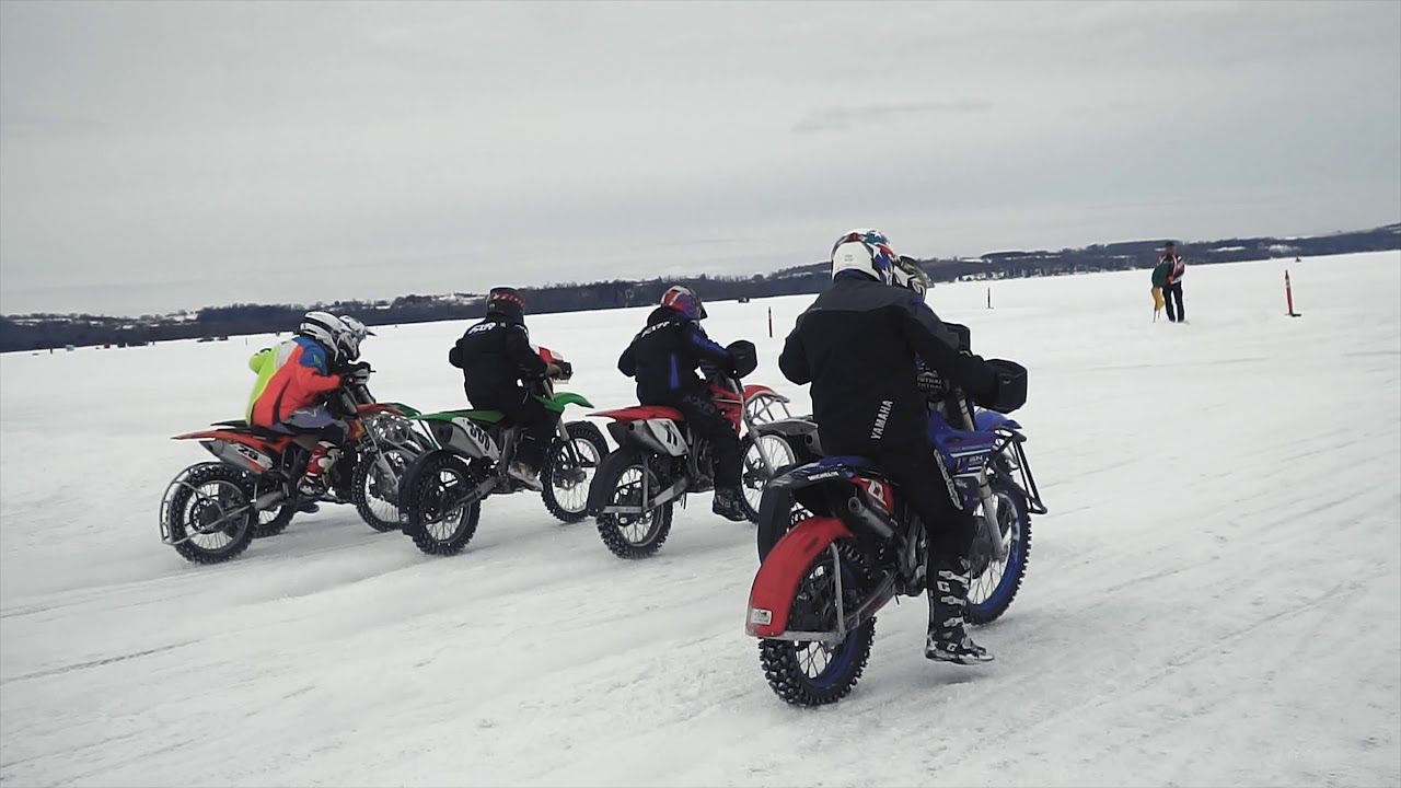 OCMC Ice Racing at Rice Lake 2019 - YouTube