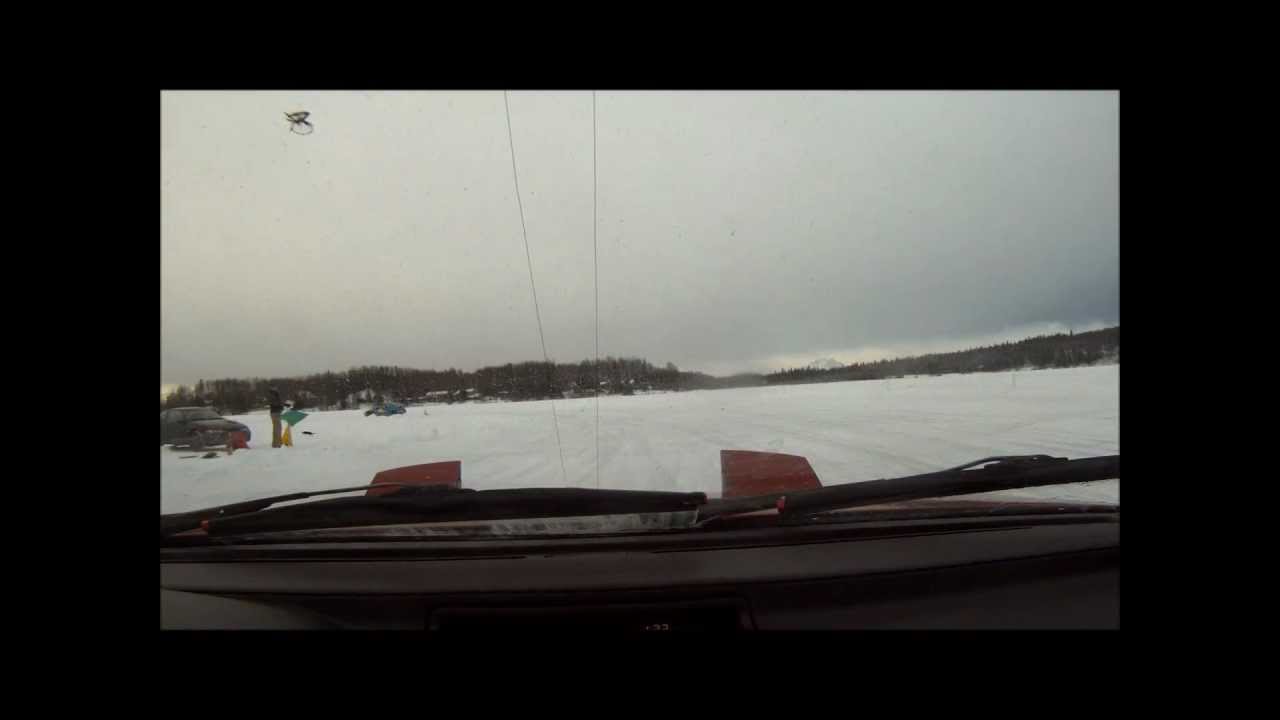 ASCC Ice Racing on Big Lake Alaska --- Tank And vivian whoops - YouTube