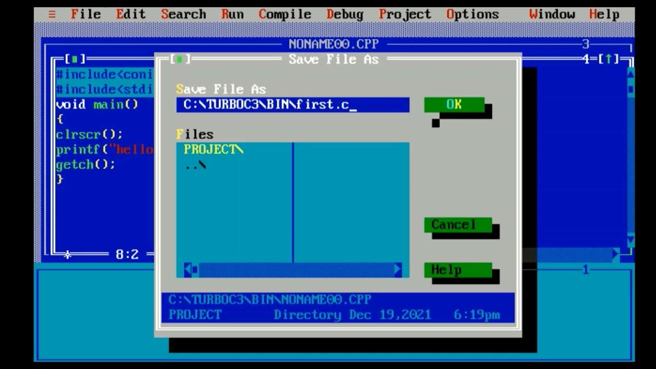 Introduction of Turbo C in Hindi | How to Use Turbo C/C++ Step by Step ...