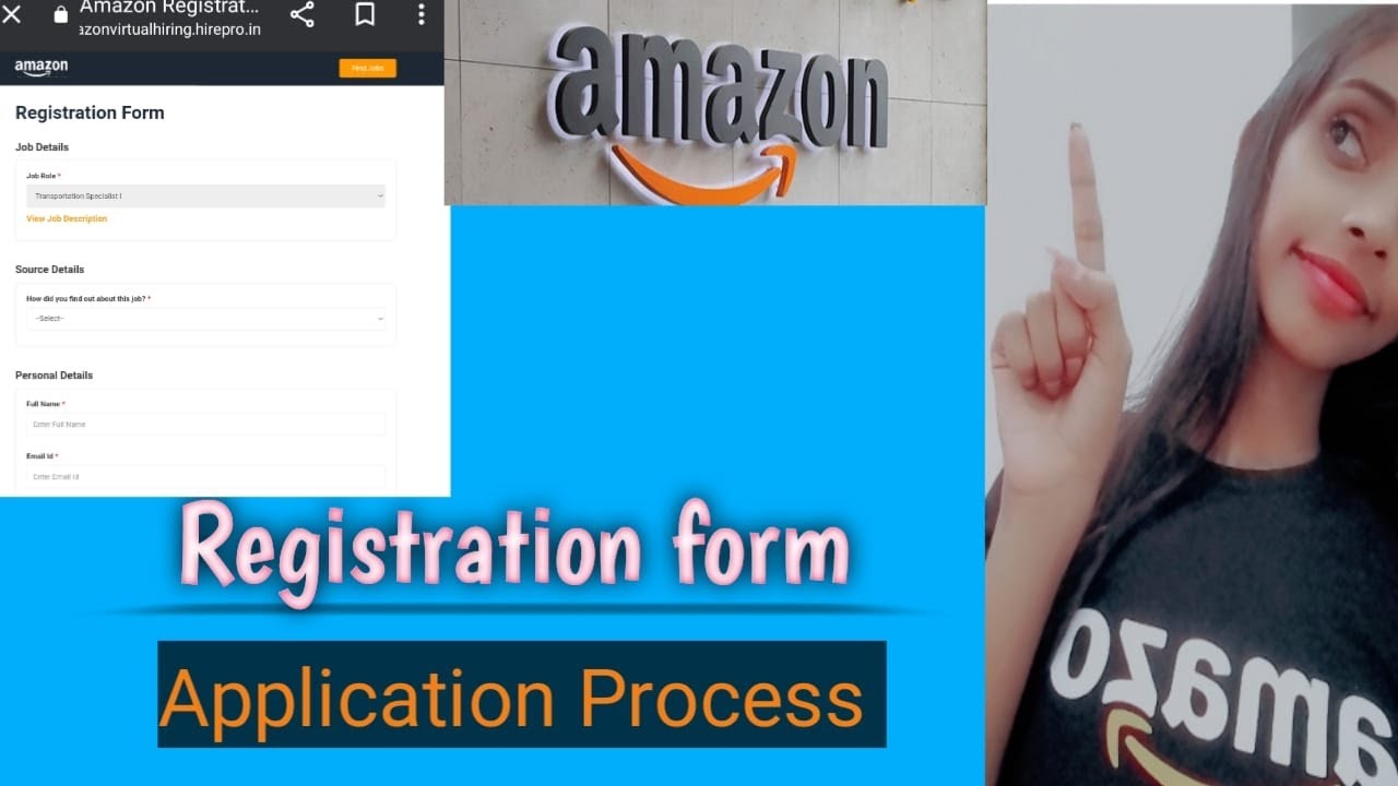 How to fill Amazon Registration form | Amazon Process | Latest jobs ...