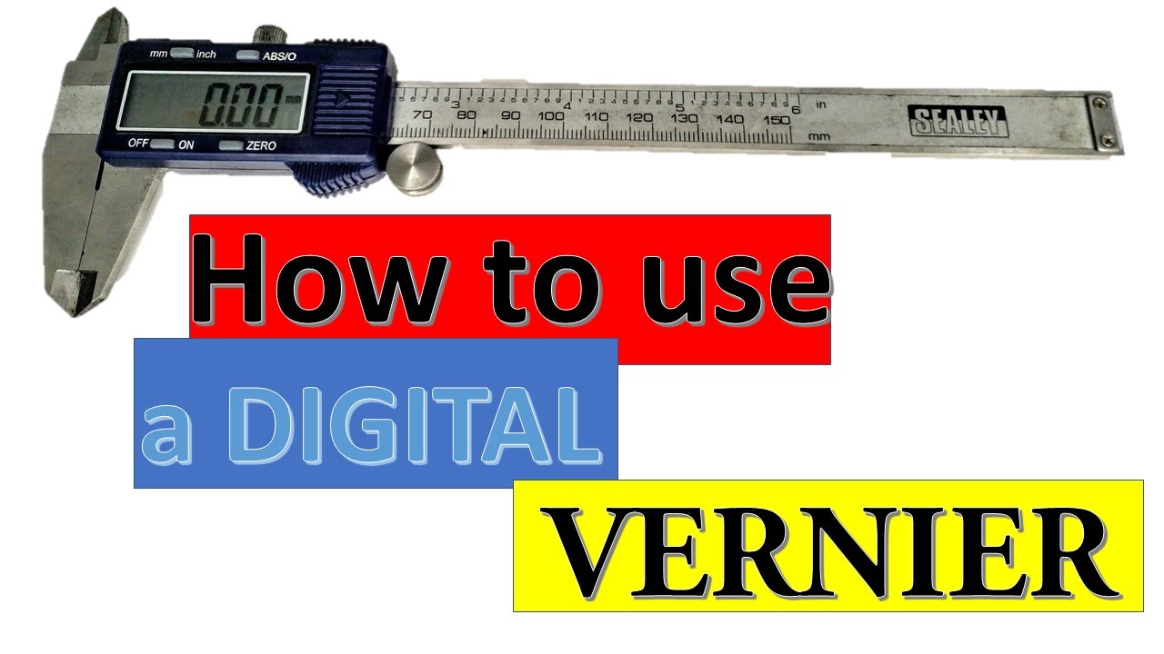 How to use a digital vernier/caliper - YouTube