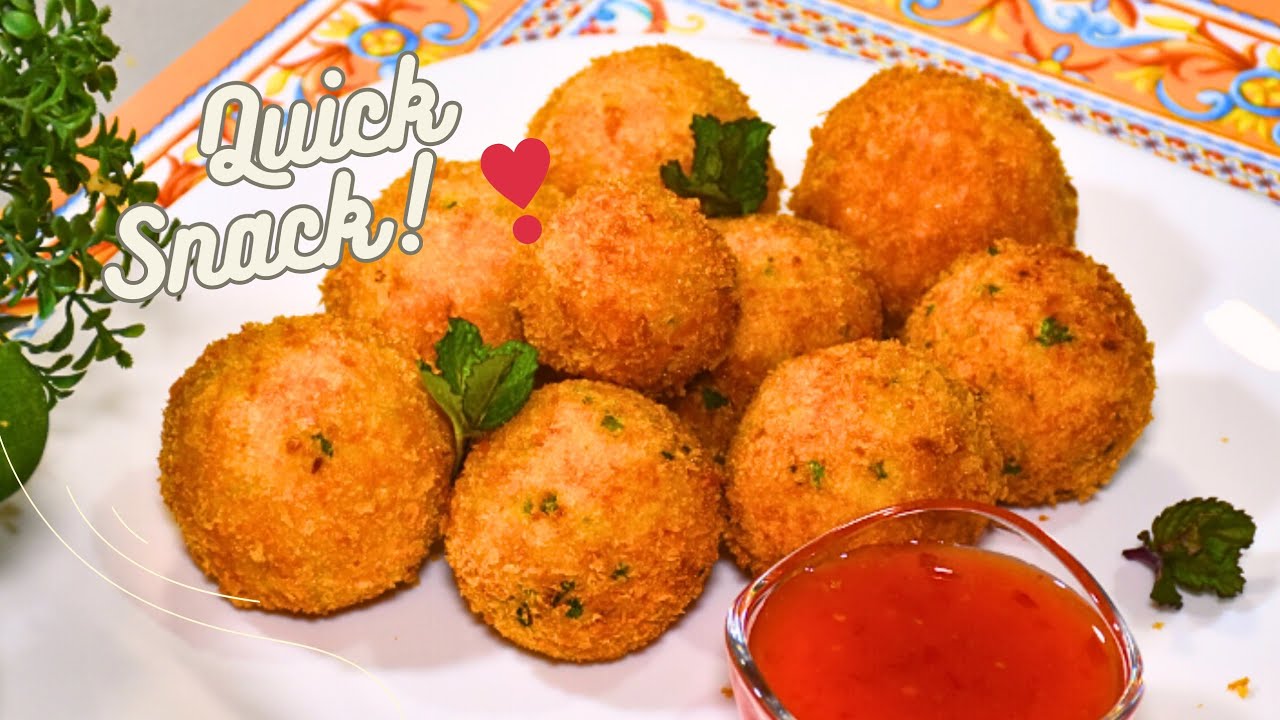 Chicken Cheese Balls Recipe | Chicken and Cheese Shots | Easy Evening ...