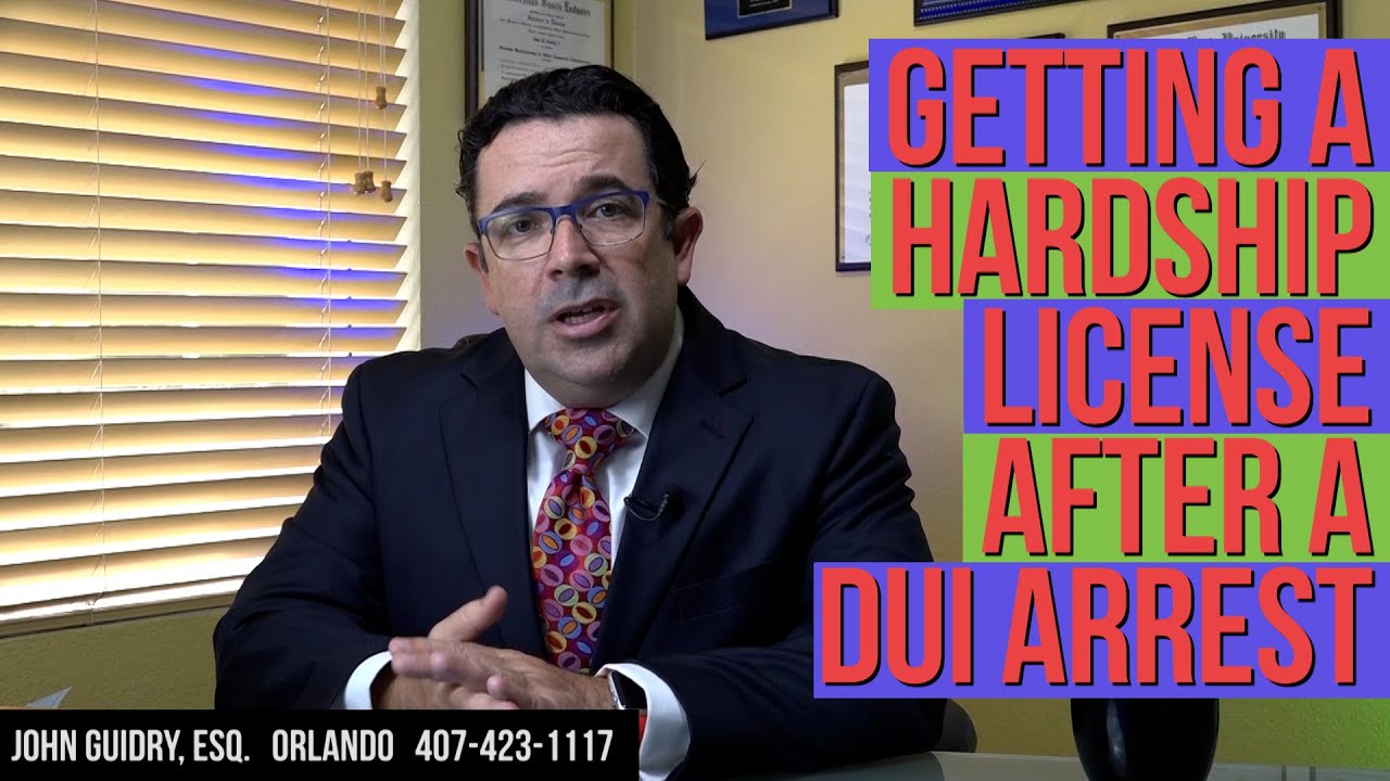 Getting A Hardship License After A DUI Arrest YouTube getting-a-hardship-license-after-a-dui-arrest-youtube