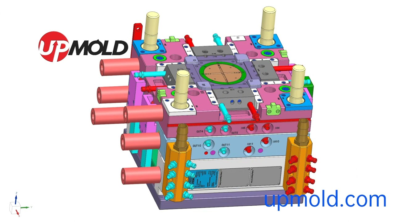 Plastic injection mold design case from Upmold - YouTube