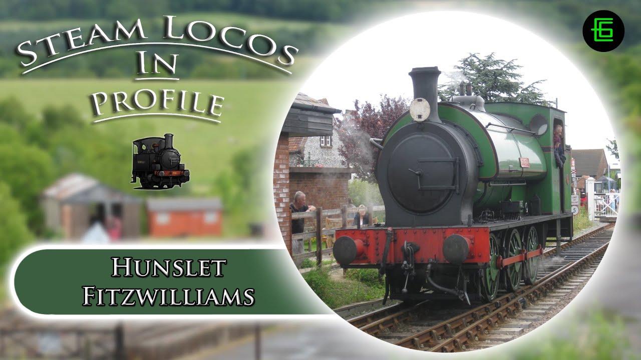 'Steam Locos In Profile' - Hunslet Fitzwilliams - YouTube