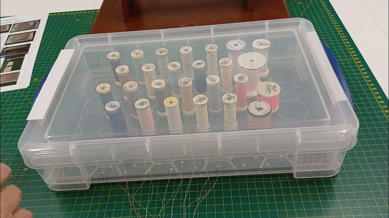 Princess smocking pleater thread feeder box - YouTube