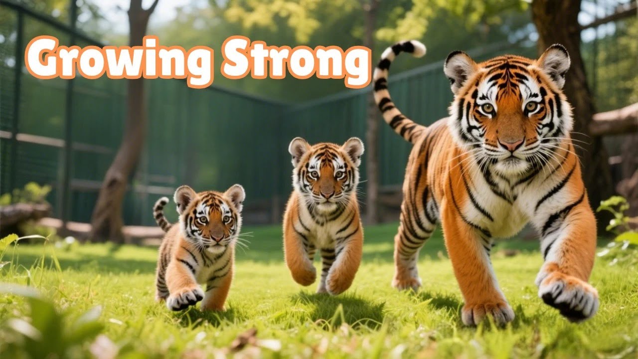Watch These Tiger Cubs Grow Stronger Every Day! - YouTube