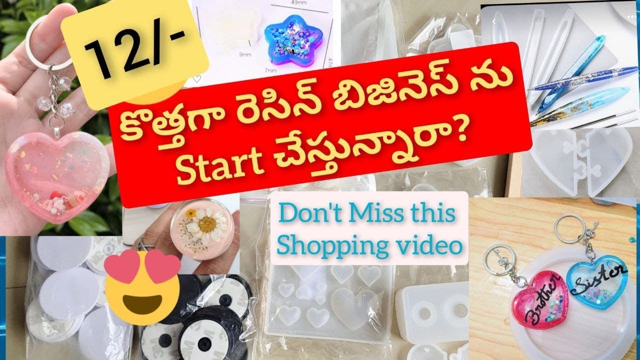 Resin business in Telugu || Resin art || Resin For Beginners || Resin ...