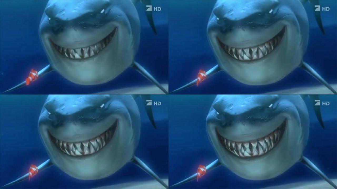 Finding Nemo Shark Meeting with Bruce Says Hello intro over 1,000,000 ...