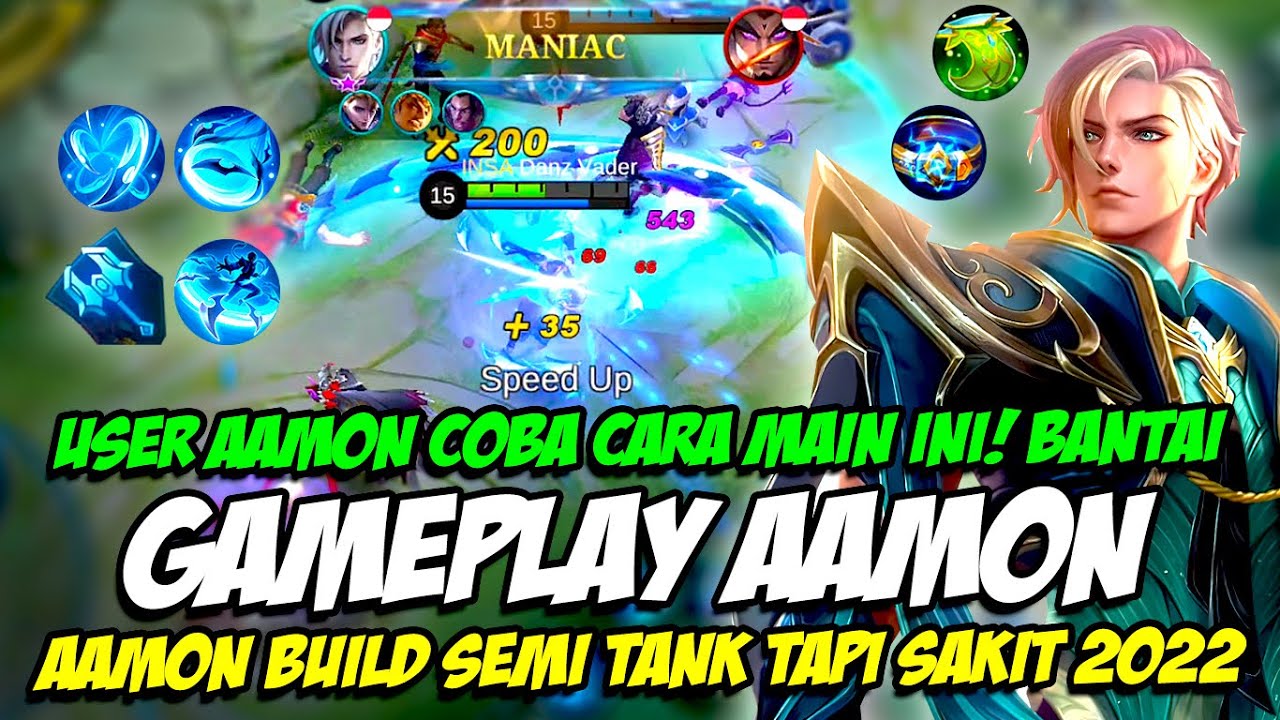 GAMEPLAY AAMON | USER AAMON COBA CARA MAIN INI AAMON BUILD SEMI TANK TAPI SAKIT COMBO AAMON 2022 ...
