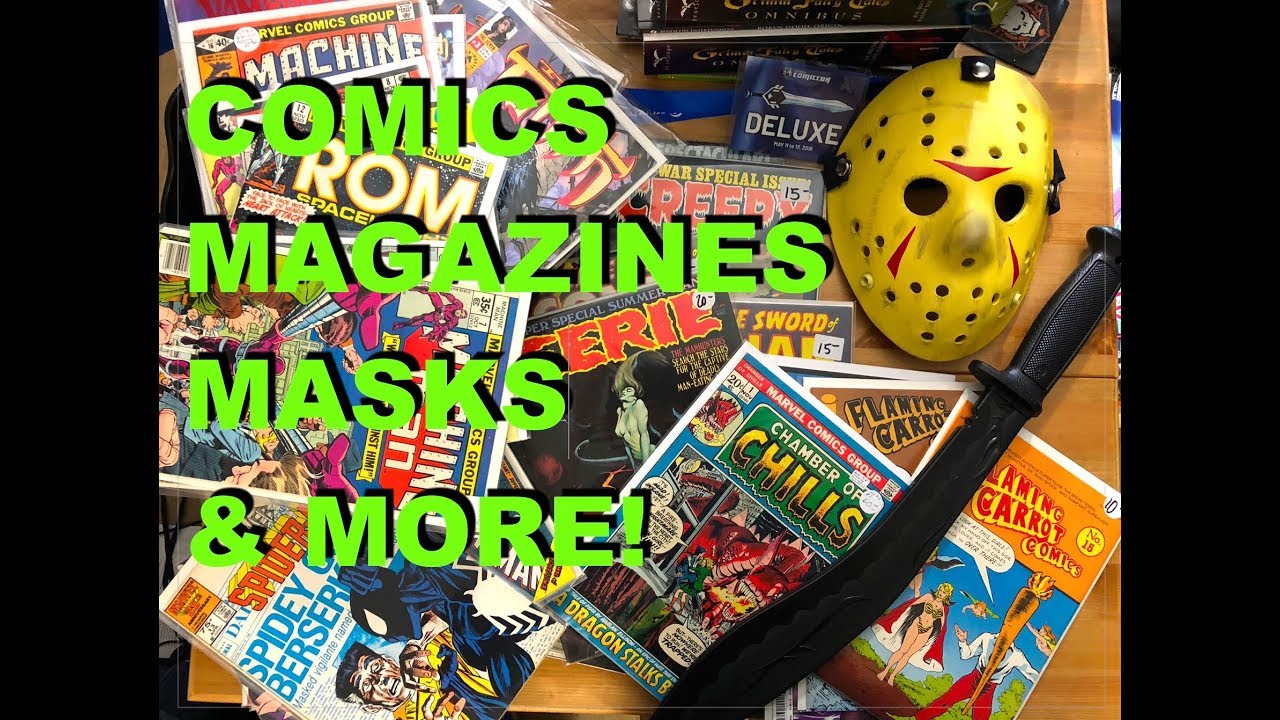 Ottawa Comiccon 2018 Haul - Comics, Magazines, Masks and More - YouTube