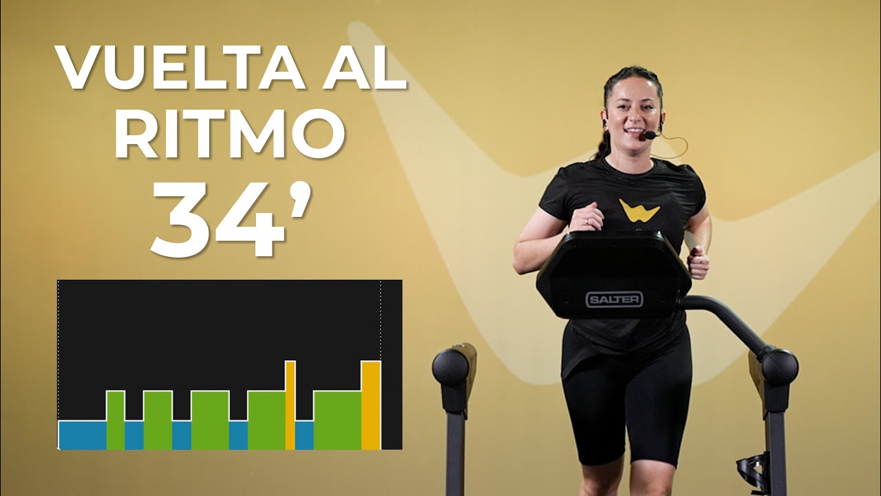 Anda en casa en cinta 34 minutos con trote y carrera suave - YouTube