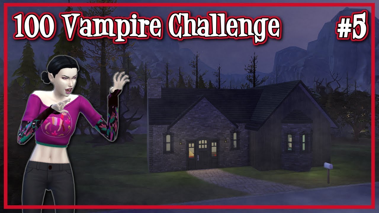 The First Vampire Offspring #5 - The 100 Vampire Challenge | The Sims 4 ...