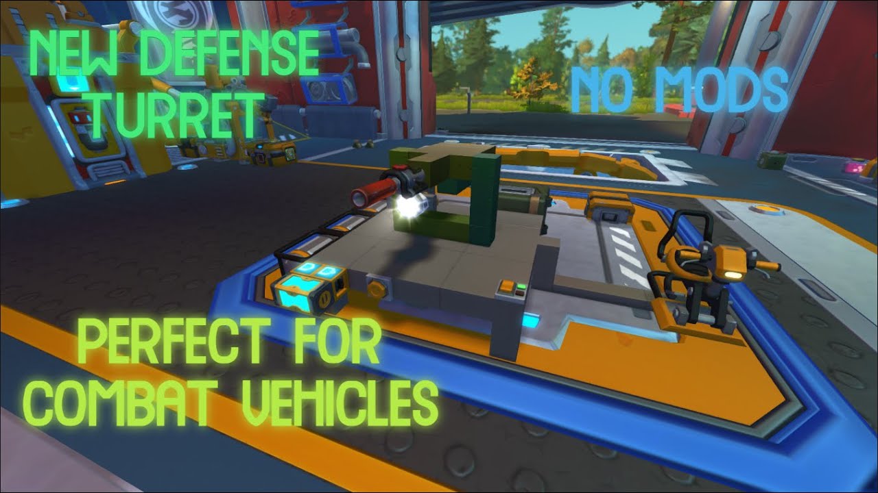 Scrap Mechanic Survival new WASD turret tutorial no mods - YouTube