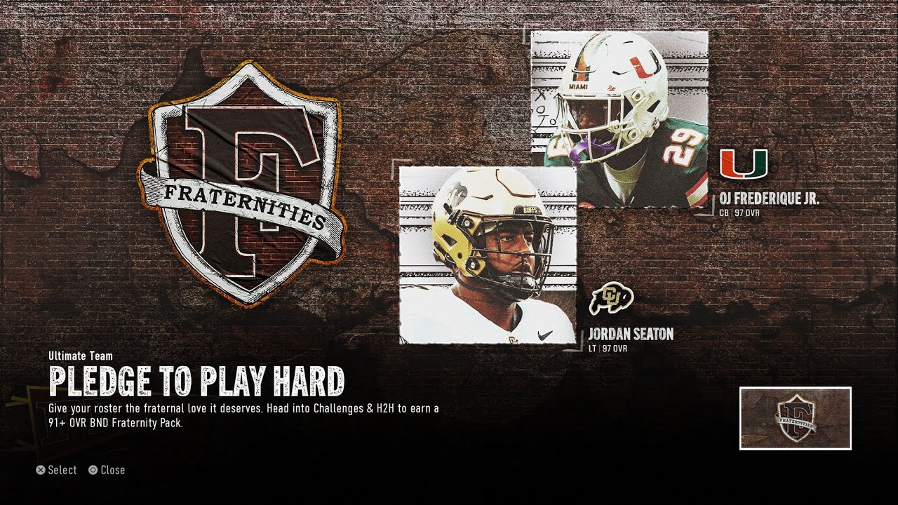 CFB Fraternities: Vol 2 Rising Stars - Players, Challenges, & Rewards ...
