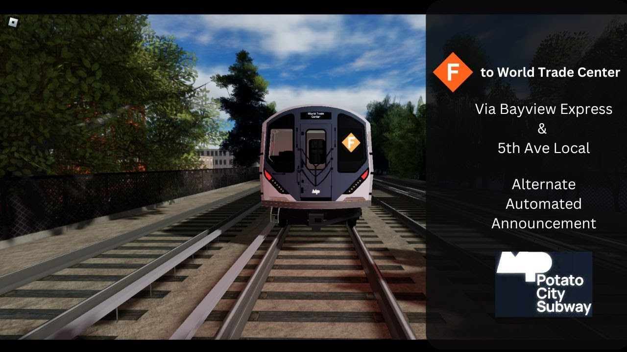 Alternate F Express Train Announcement | to World Trade Center - YouTube