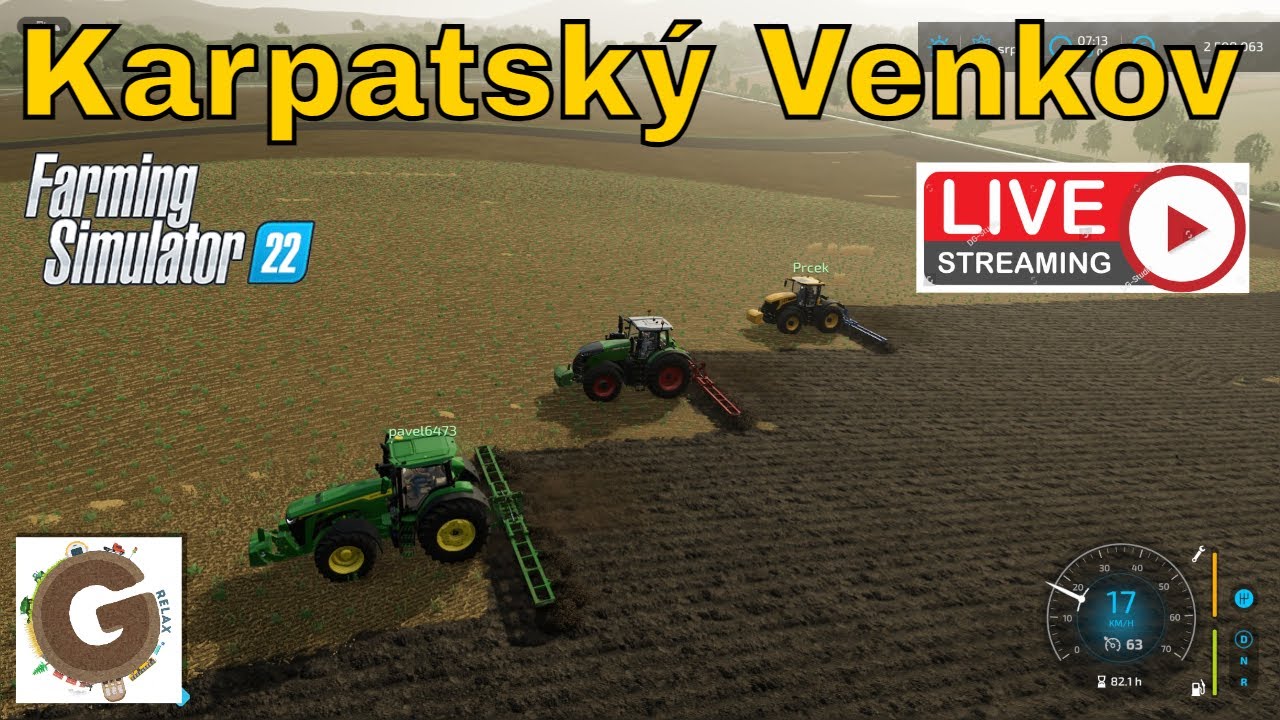 Pohodové farmaření na Karpatském venkově Live Stream Farming simulátor ...