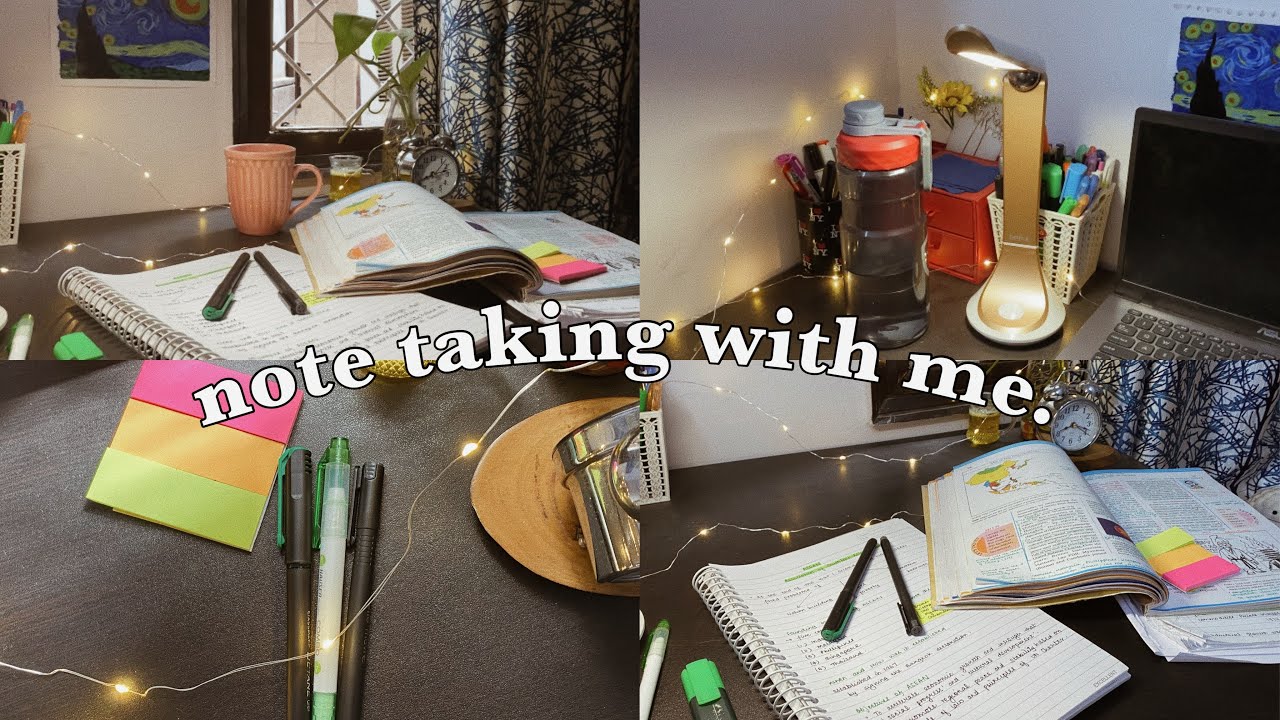 note-taking with me- my note-taking essentials, how i take notes + a ...