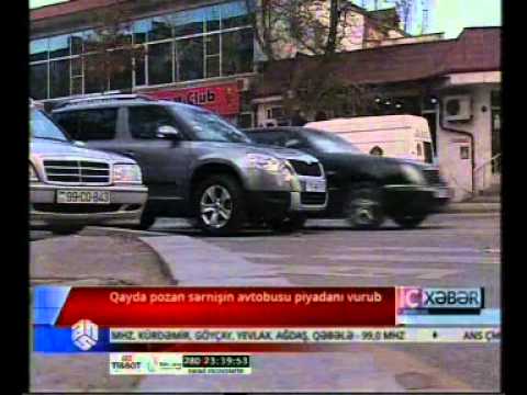 Qayda pozan sərnişin avtobusu piyadanı vurub