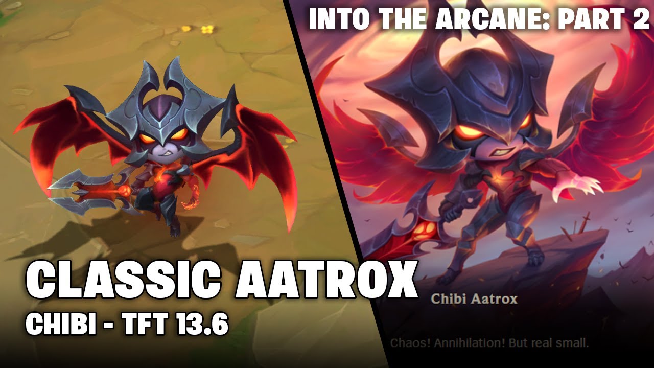CHIBI CLASSIC AATROX - EMOTES, BOOM | TFT 13.6 - YouTube
