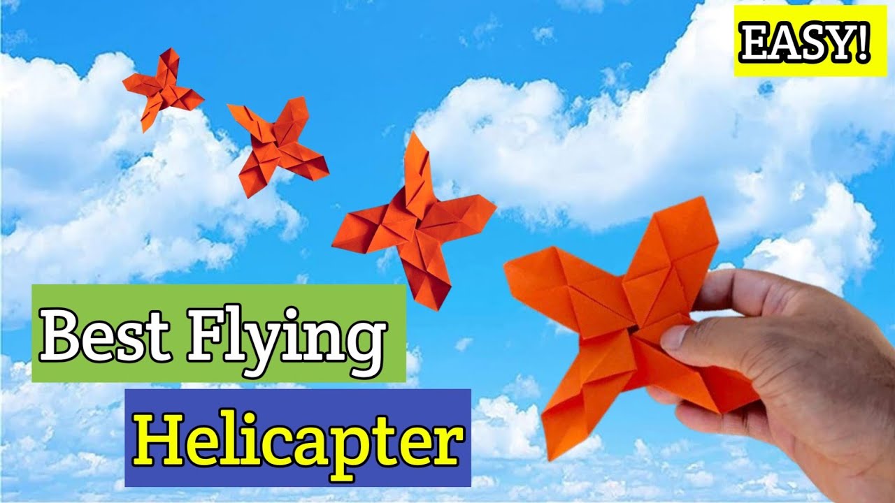 Best paper halicapter / How to make paper halicapter / paper helicopter ...