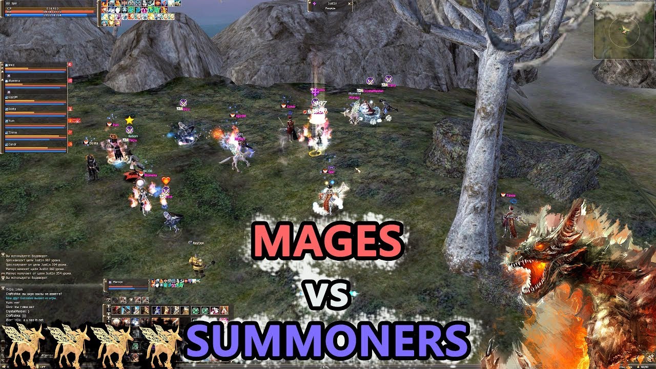 MAGES vs SUMMONERS - Antharas Update Lineage 2 Classic - YouTube