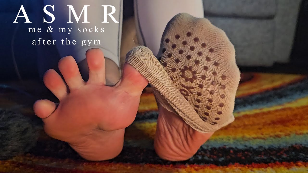 ASMR| socks & toes after a sweaty gym sesh | no talking - YouTube