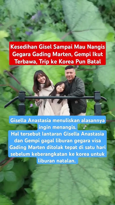 Kesedihan gisel gegara gading marten #beritaterkini #giselgempi #gadingmartin - YouTube