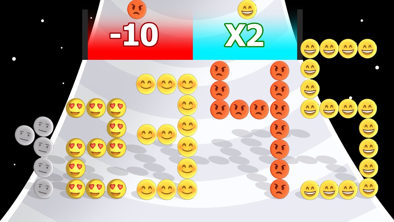 HAPPY CROWD - Level Up Emoji, Number Games (Max Level) - YouTube
