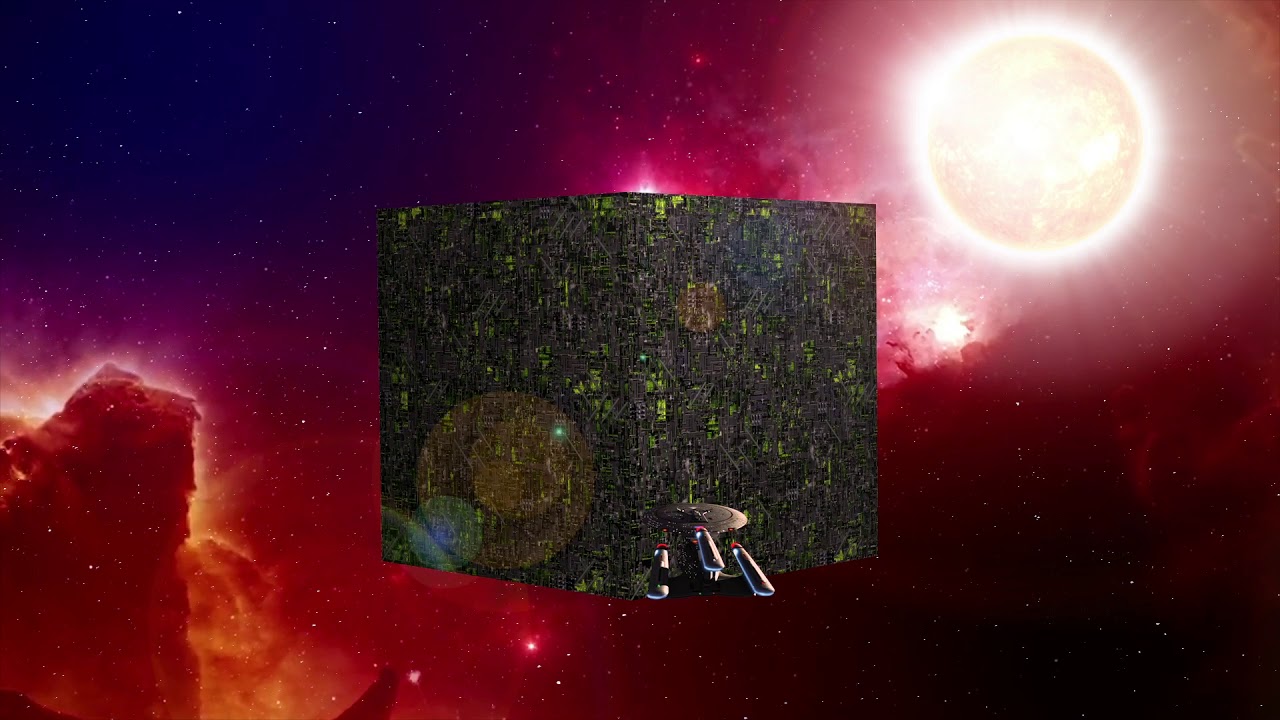 Borg Cube Animation USS Trident Trailer Star Trek - YouTube