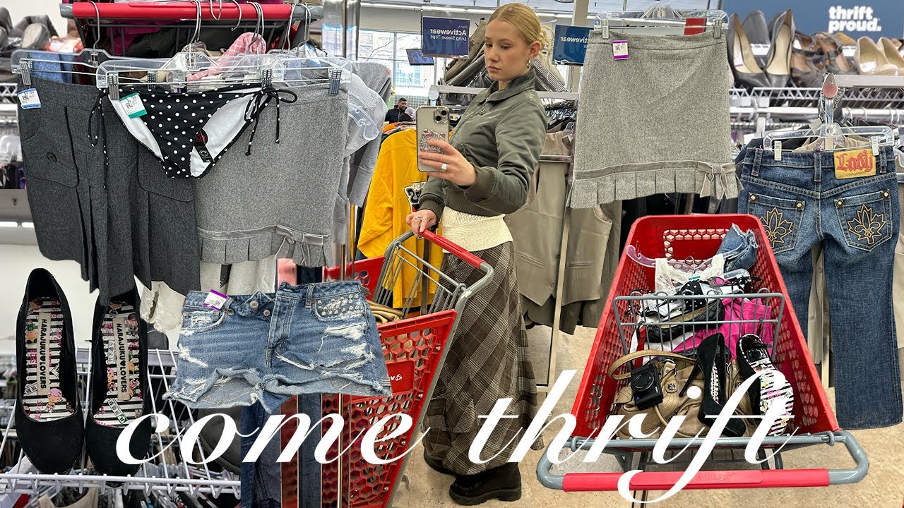 THRIFTING EARLY 2000'S DESIGNER PIECES | come thrift w me - YouTube