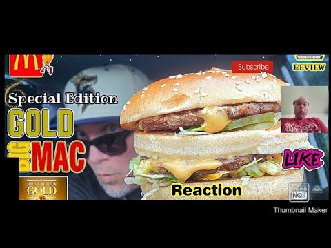 Reaction to McDonald's® Special Gold Big Mac Review! 🥇🍔 | Fast Food ...