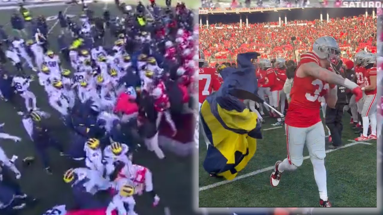 *CHAOS* as fight breaks out after crazy Michigan upset over Ohio State ...