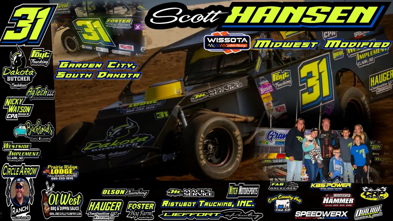 #31 Scott Hansen 2024 WISSOTA Midwest Modified Highlights - YouTube