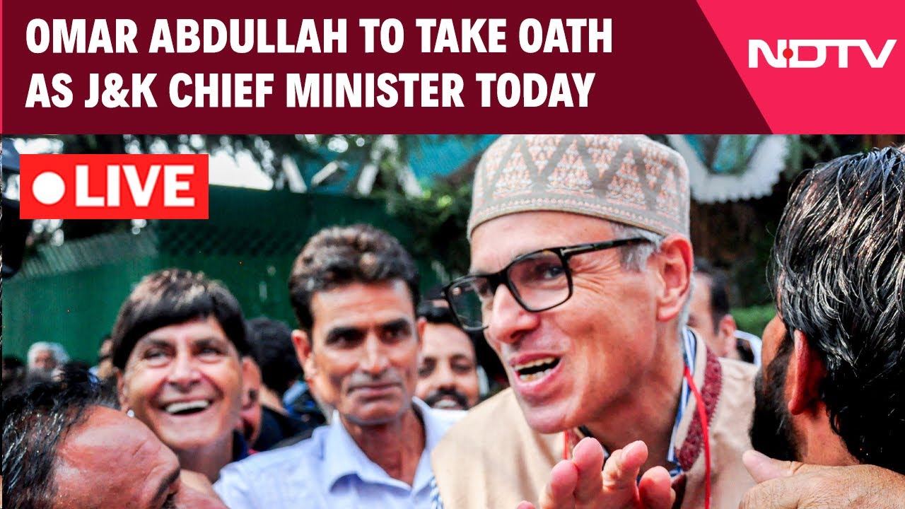 Omar Abdullah Oath Ceremony Live Omar Abdullah To Take Oath As Jandk