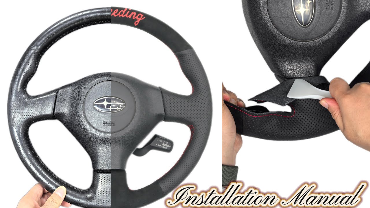 Maxspeeding Custom Made Steering Wheel Cover Installation Manual - YouTube