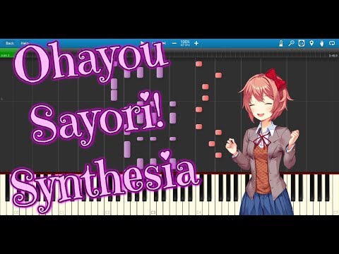 Doki Doki Literature Club - Ohayou Sayori! SYNTHESIA Cover - Sheet ...