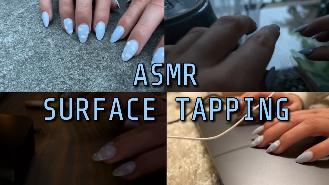 ASMR | surface tapping (stone, glass, wood, metal) (no talking) - YouTube