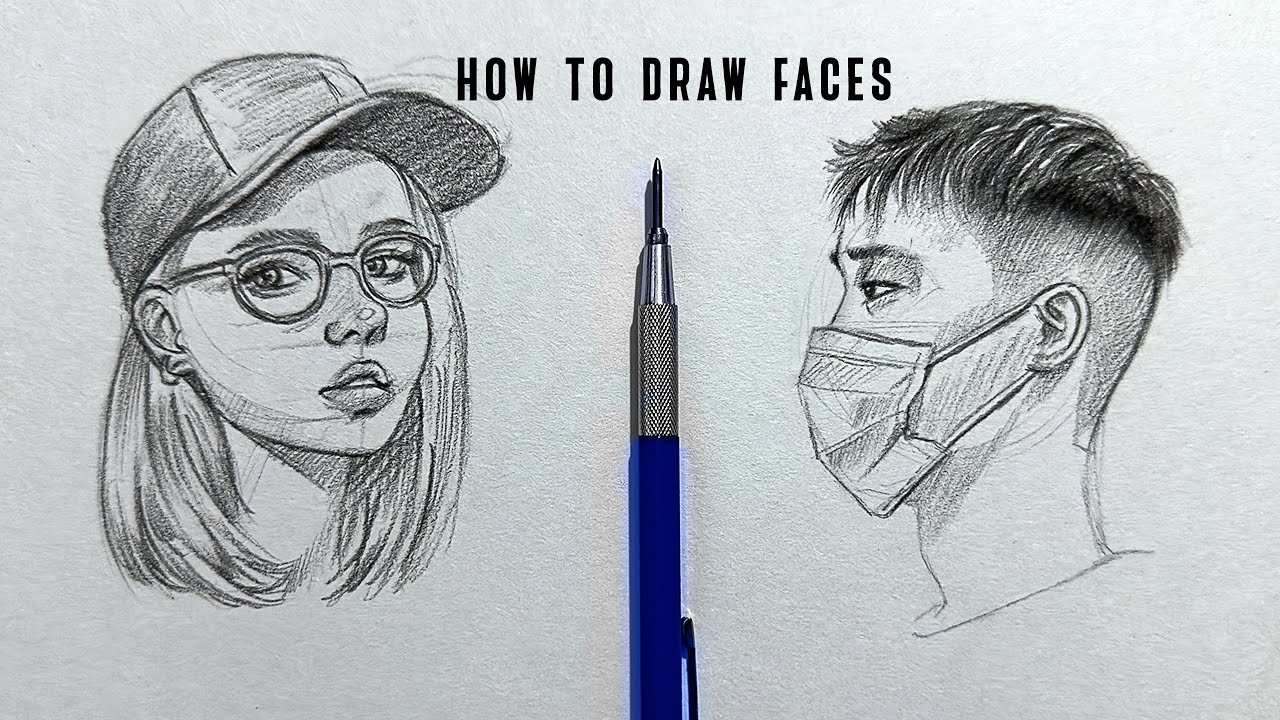 How To Draw Faces Step By Step For Beginners - YouTube