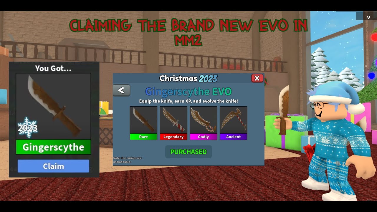 CLAIMING the brand NEW EVO in MM2 - YouTube