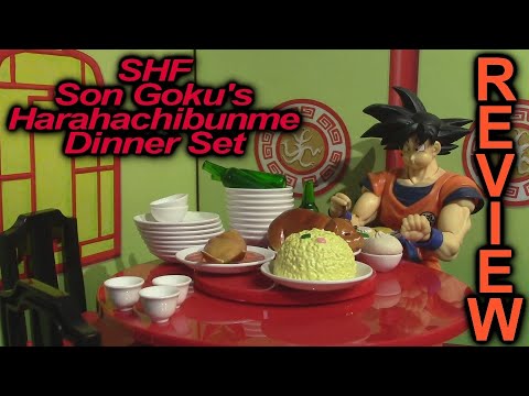 SH Figuarts DBZ Son Goku Harahachibunme / Dinner Diorama Set Unboxing & Review