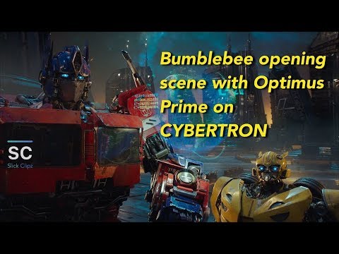 Bumblebee opening scene with Optimus Prime on CYBERTRON