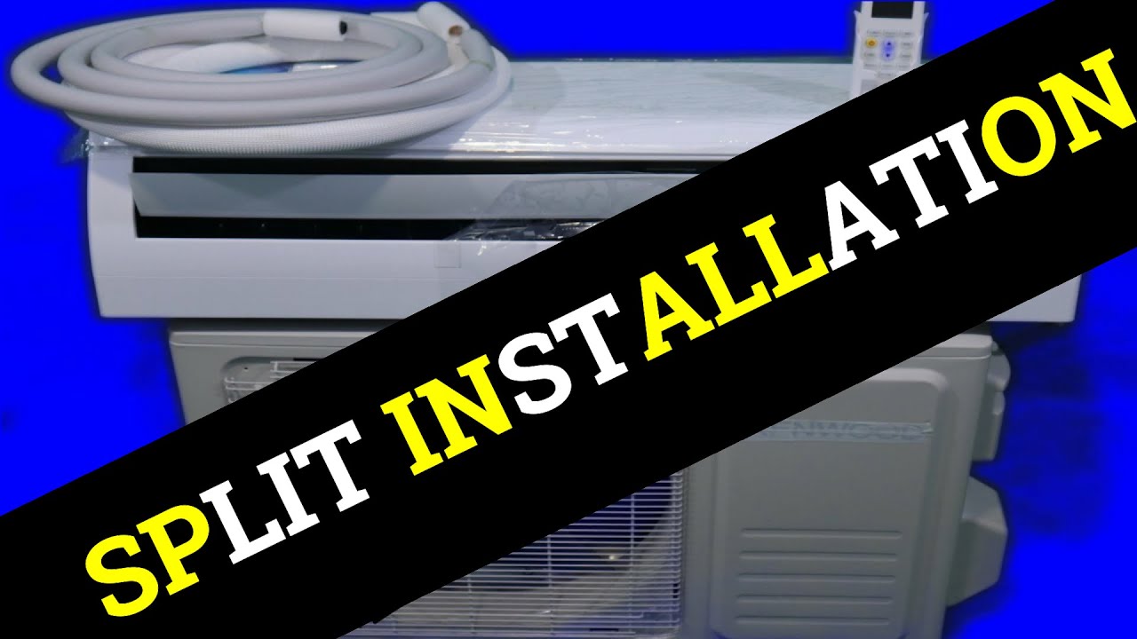 SPLIT AC INSTALLATION...... ||FLIER OUTSIDE THE ROOM || Jabirwaqas.com ...