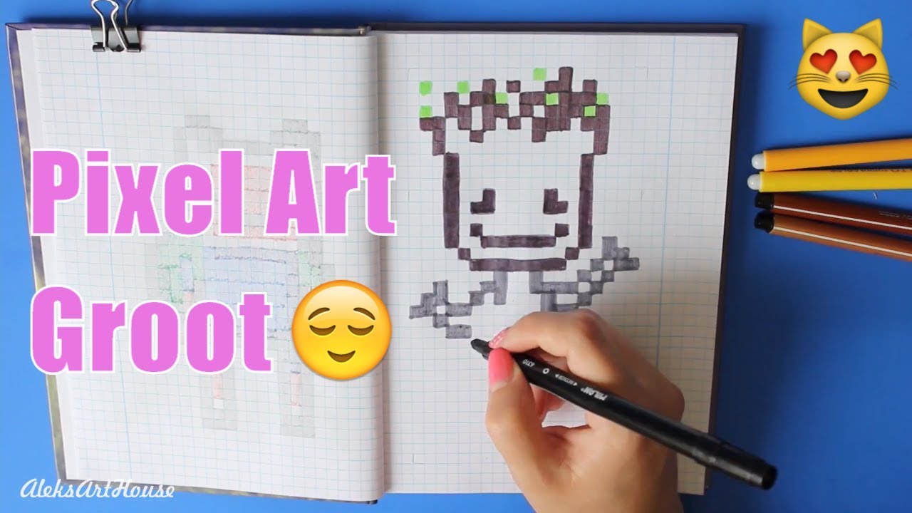 Pixel Art - Groot - YouTube