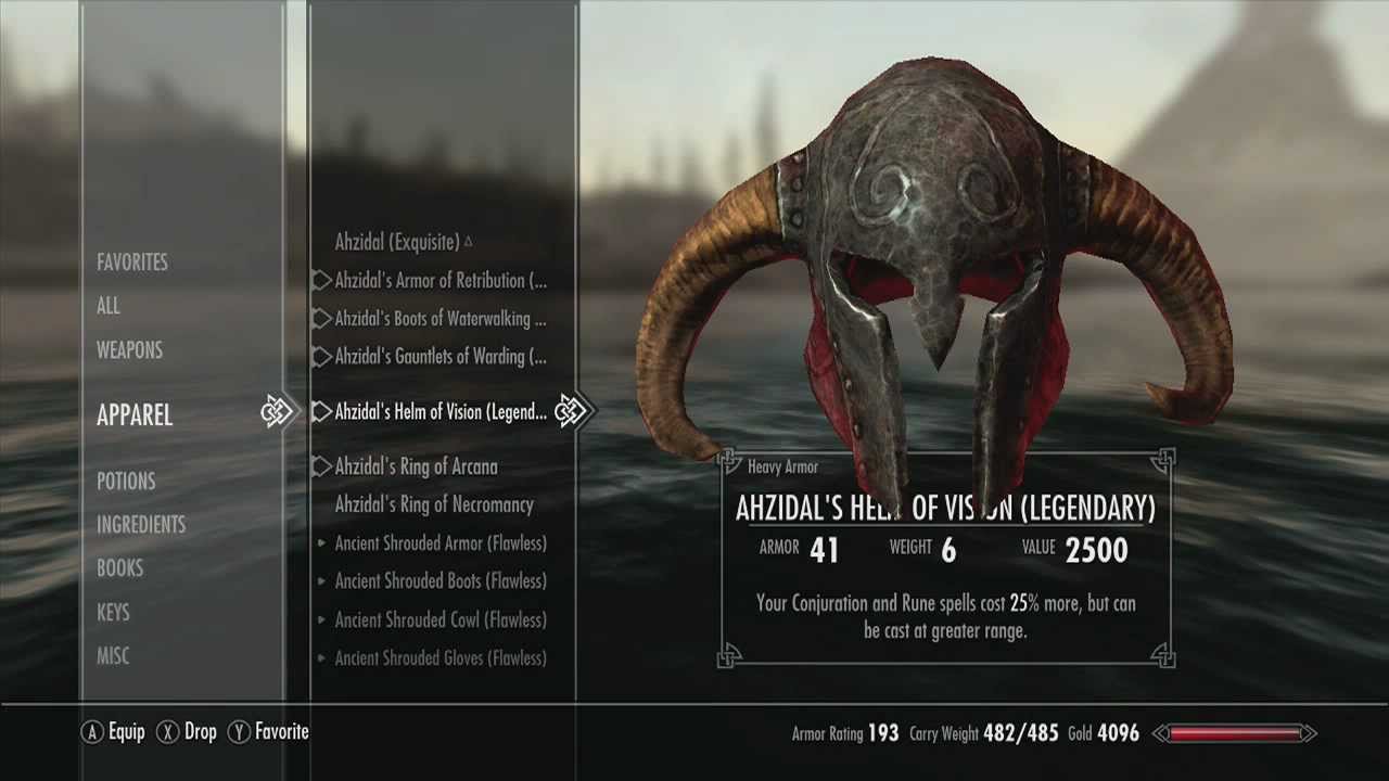 Skyrim: Dragonborn- Ahzidal's Armor - YouTube