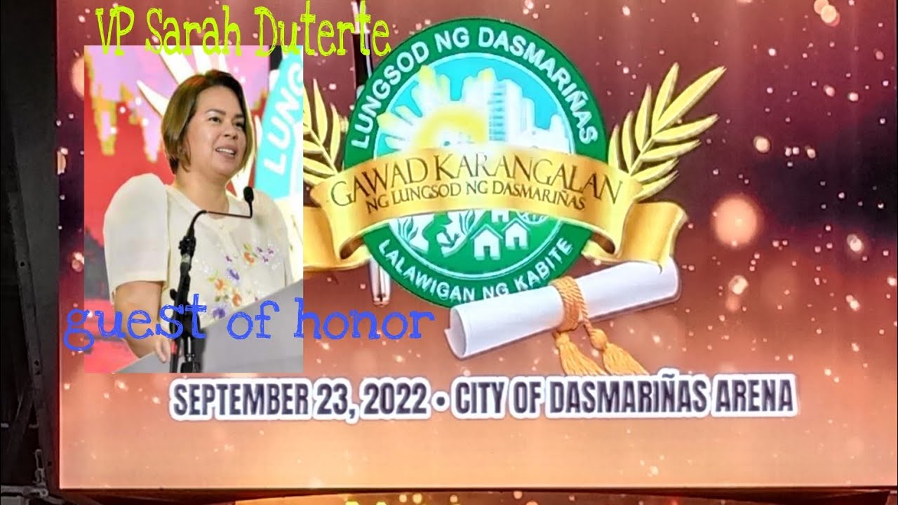 GAWAD KARANGALAN NG LUNGSOD NG DASMARIÑAS 2022 - YouTube