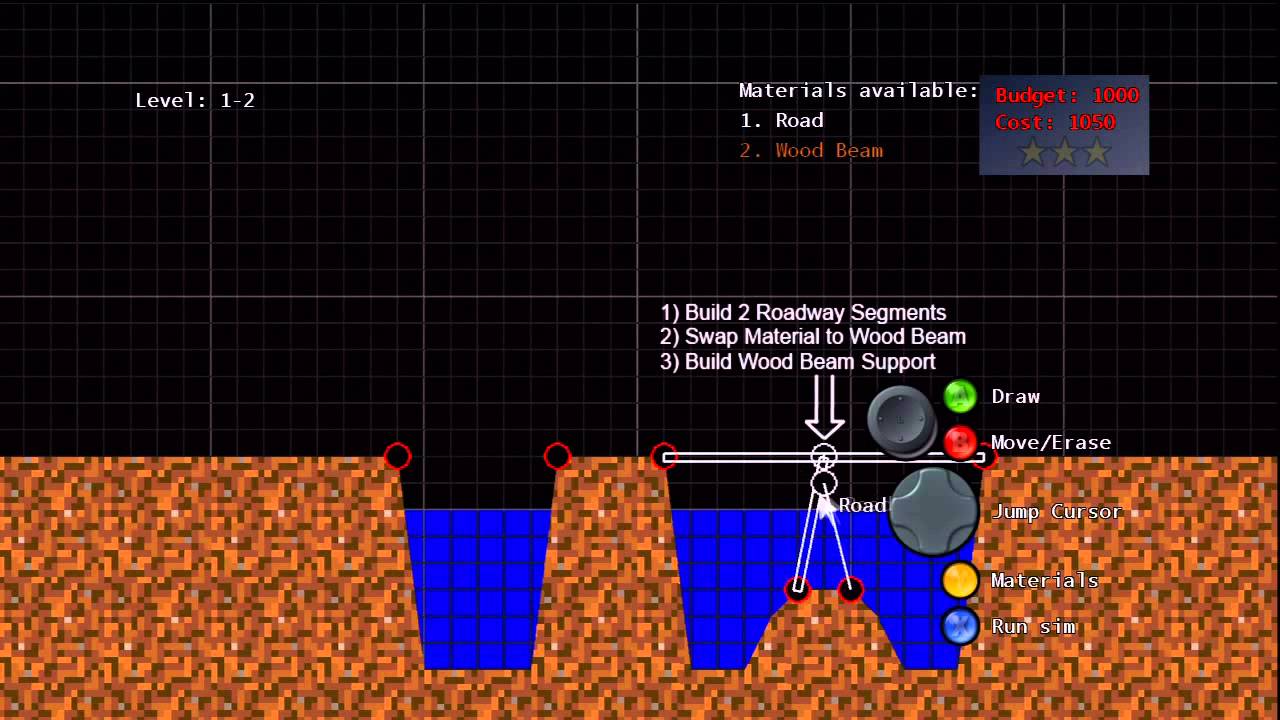 Bridge Physics XBLIG Gameplay - YouTube